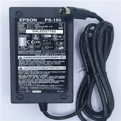 ORIGINAL NEW 24v 2A PS-180 AC Adapter Adaptor Power Supply for EPSON DM ...