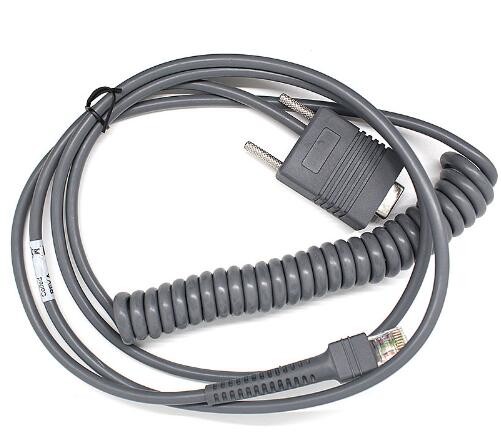 For LS2208 Scanner 3M Rs232 Com Coiled Cable For Motorola Symbol LS2208 ...